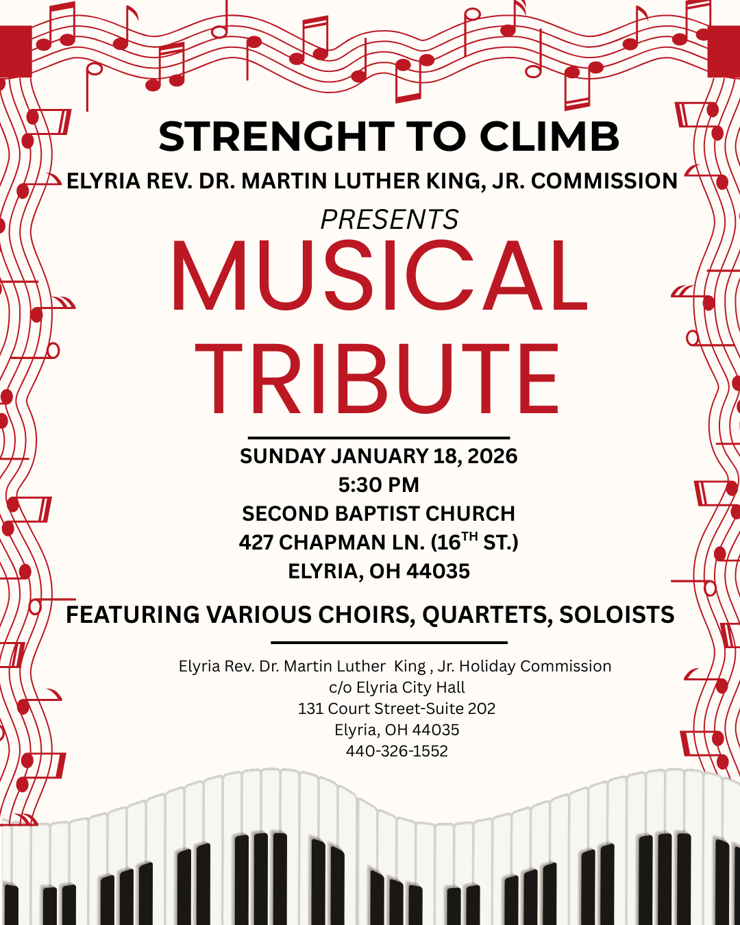 STRENGTH TO CLIMB MUSICAL TRIBUTE | City of Elyria